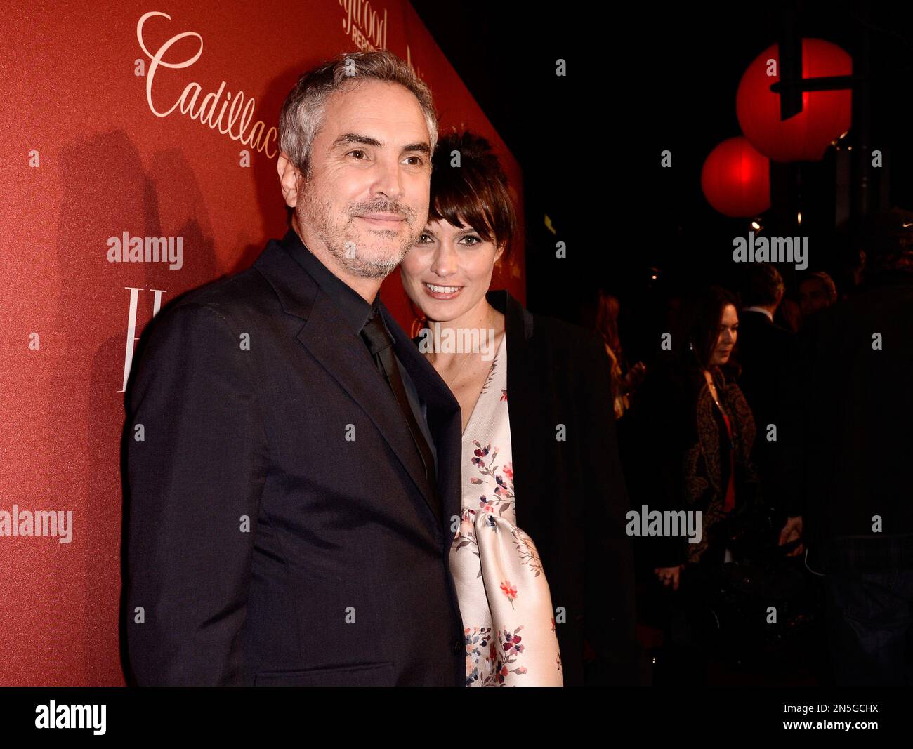 Alfonso Cuaron, left, and Sheherazade Goldsmith arrives at The ...