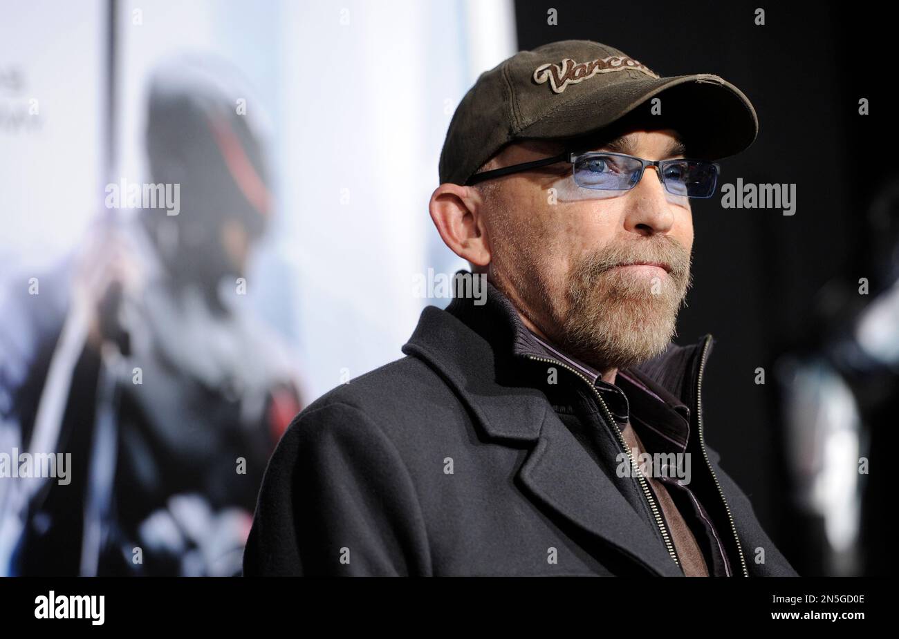 Jackie Earle Haley, a cast member in "Robocop," poses at the premiere ...