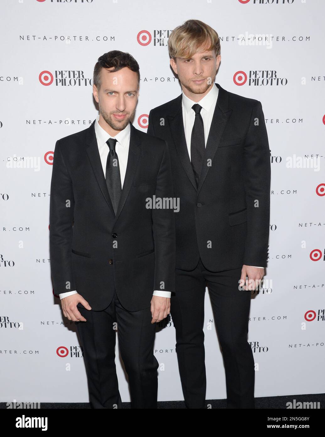 Designers Peter Pilotto, left, and Christopher De Vos attends the Peter ...