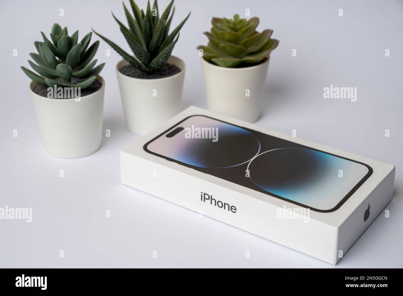 iPhone 14 Pro Max in Space Black color, in box. In Apple's latest phone ...