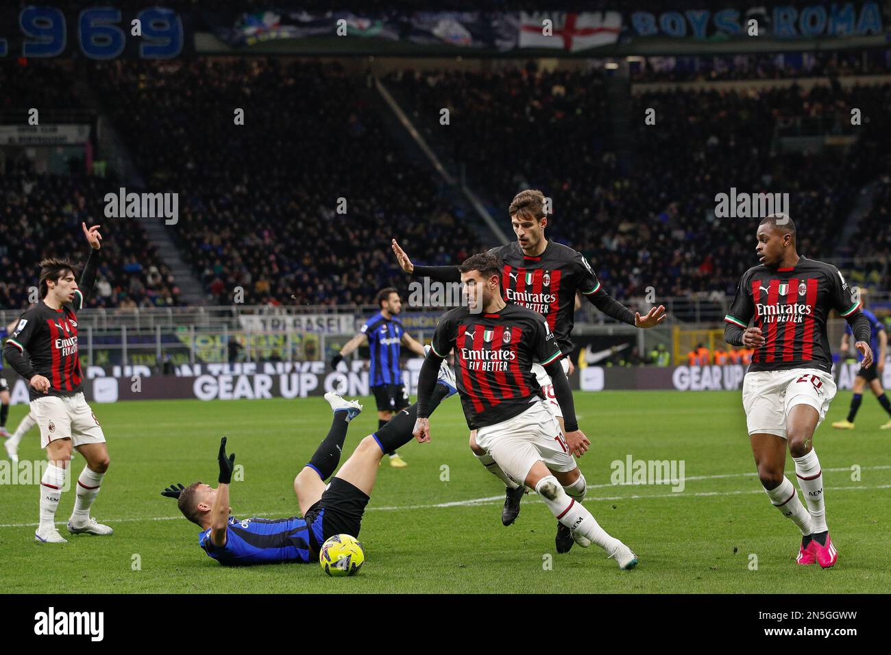 FC Inter vs AC Milan - Serie A Tim 2022/2023 day 21 at San Siro Stadium ...