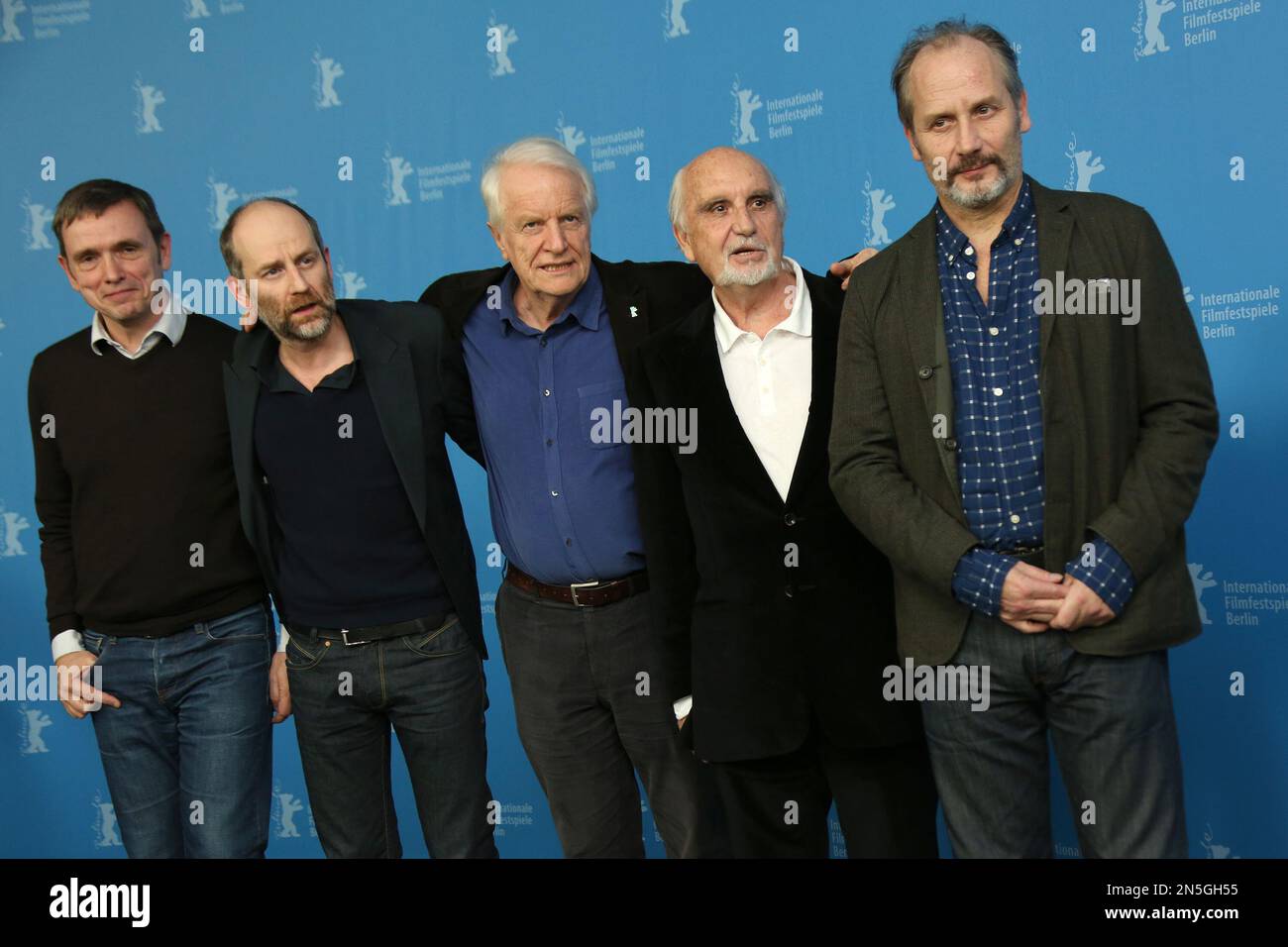 From left, screenwriter Jean-Marie Besset, illustrator Blutch real name ...