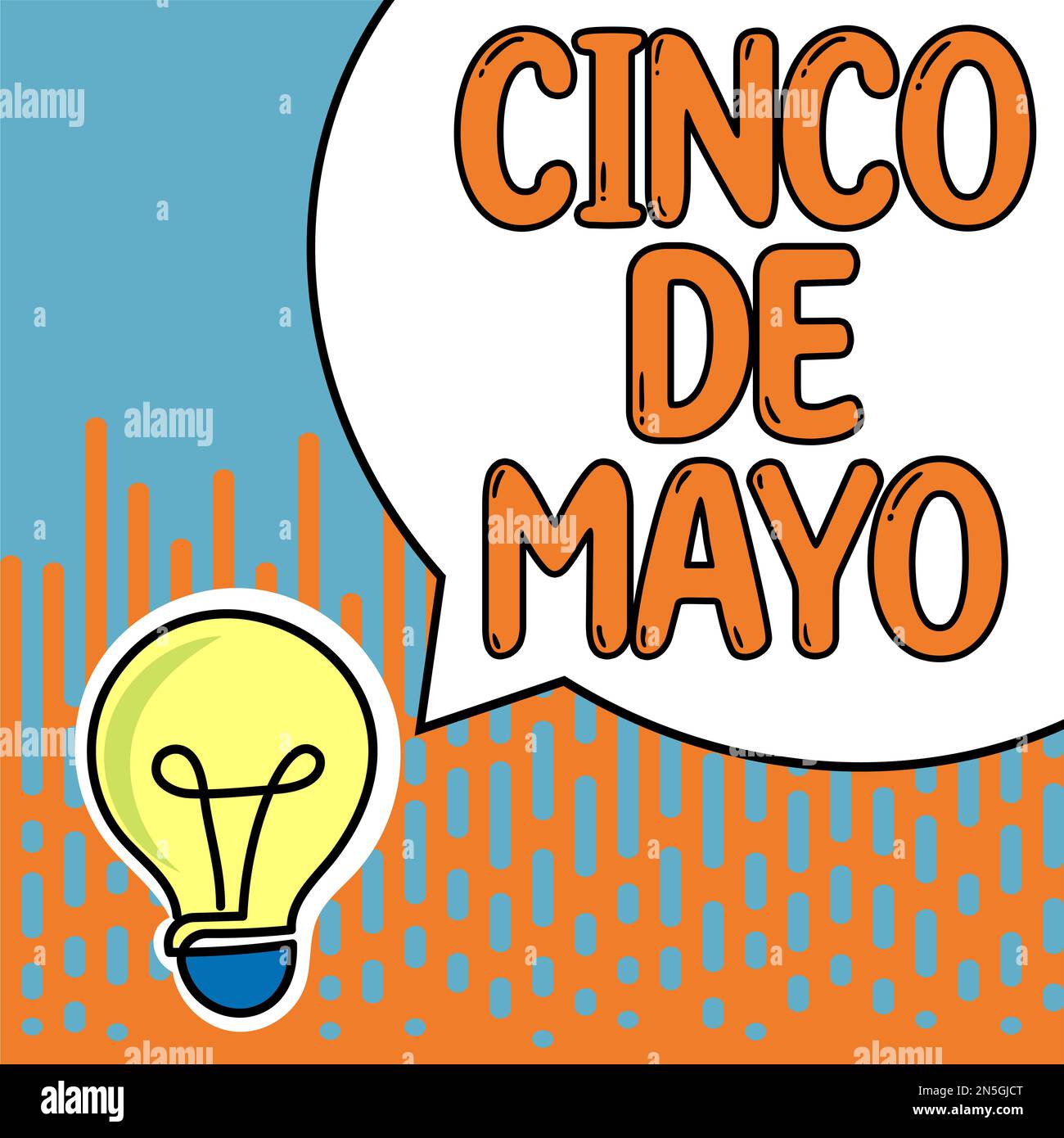 Conceptual display Cinco De Mayo. Word Written on Mexican-American ...