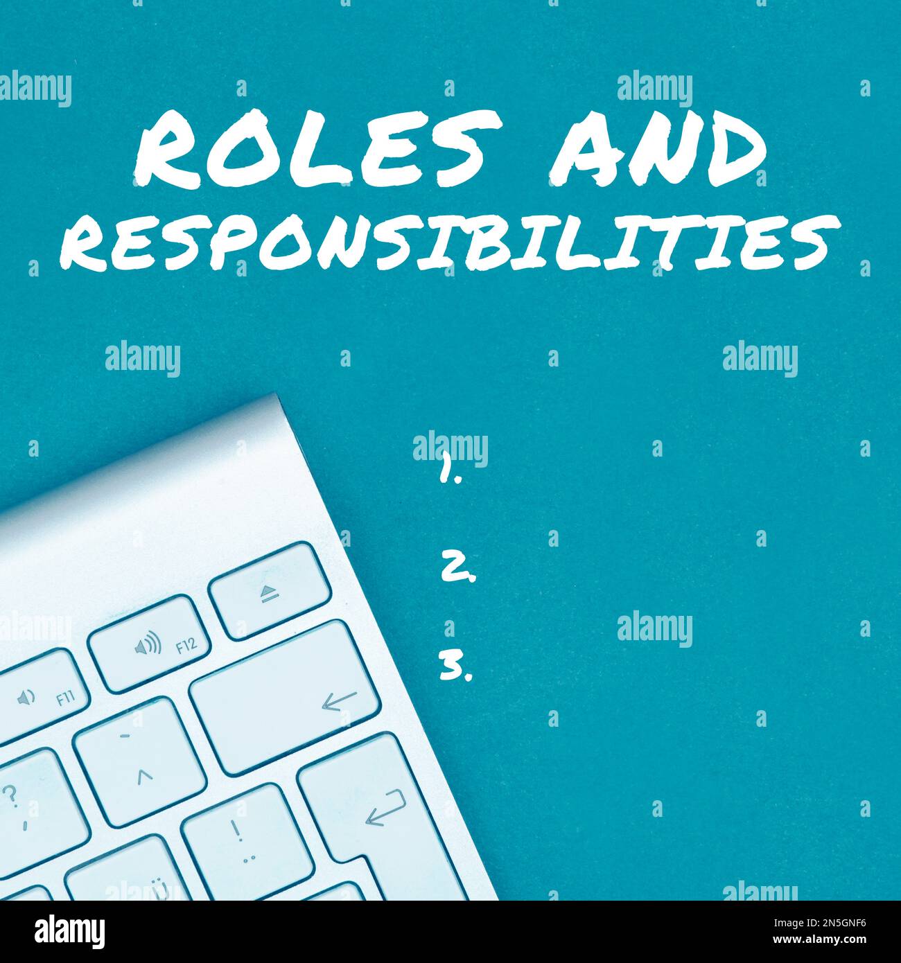 Text showing inspiration Roles And Responsibilities. Internet Concept ...