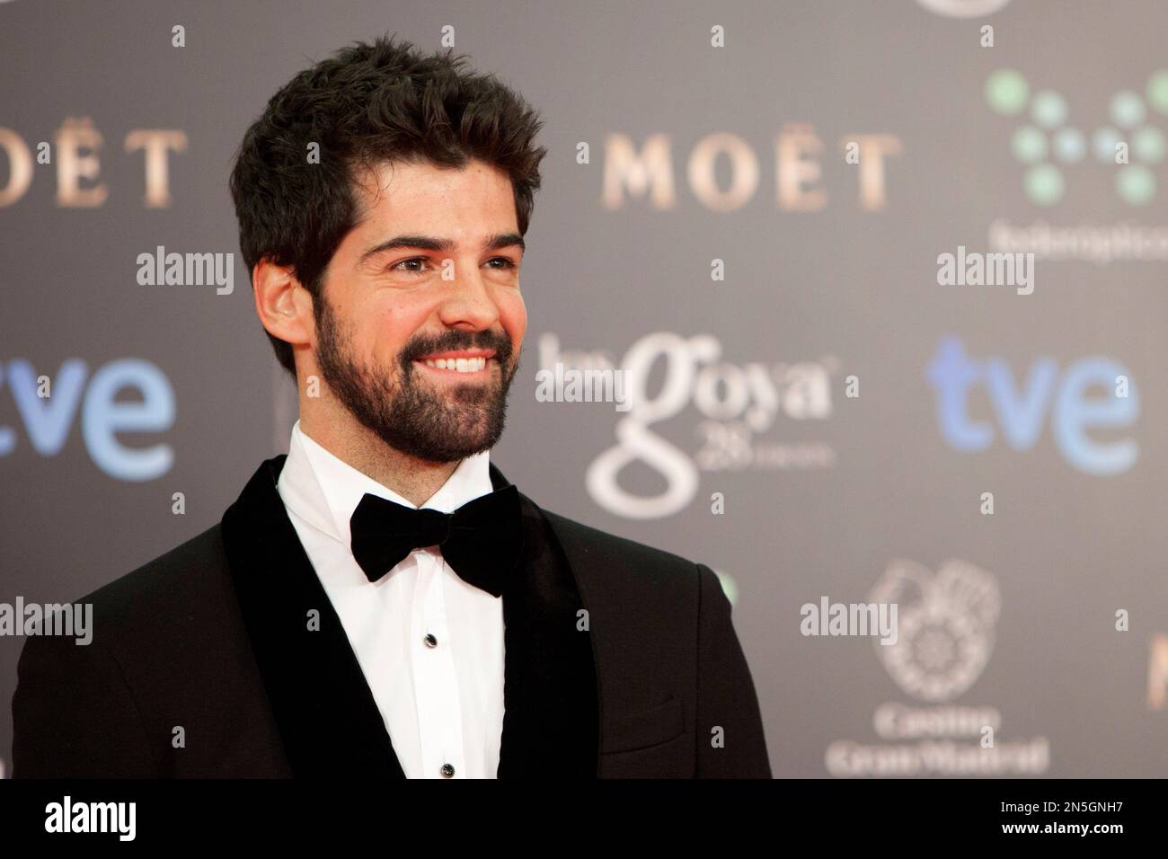 Spanish actor Miguel Angel Munoz poses for photographers on the red ...