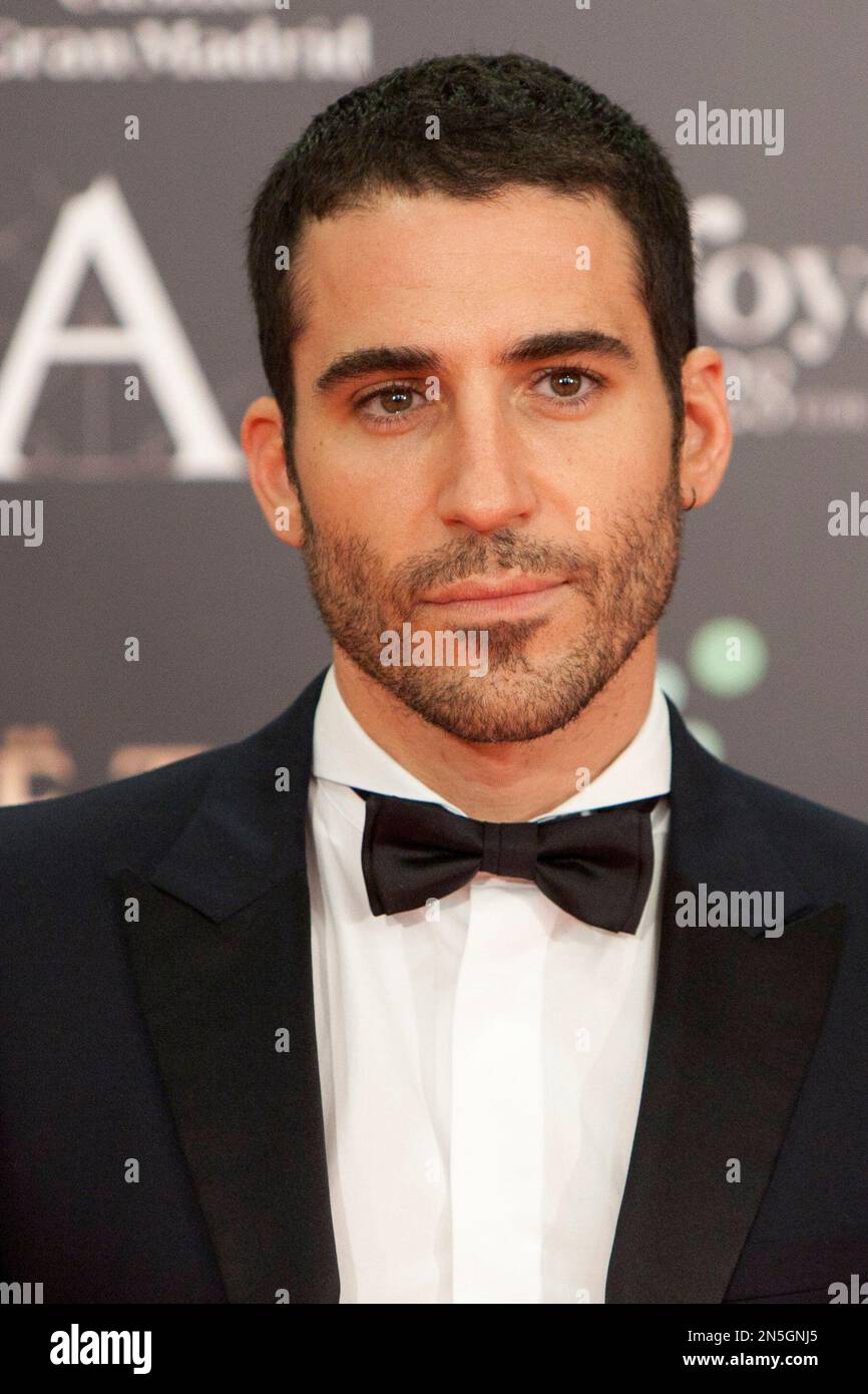 Spanish actor Miguel Angel Munoz poses for photographers on the red ...