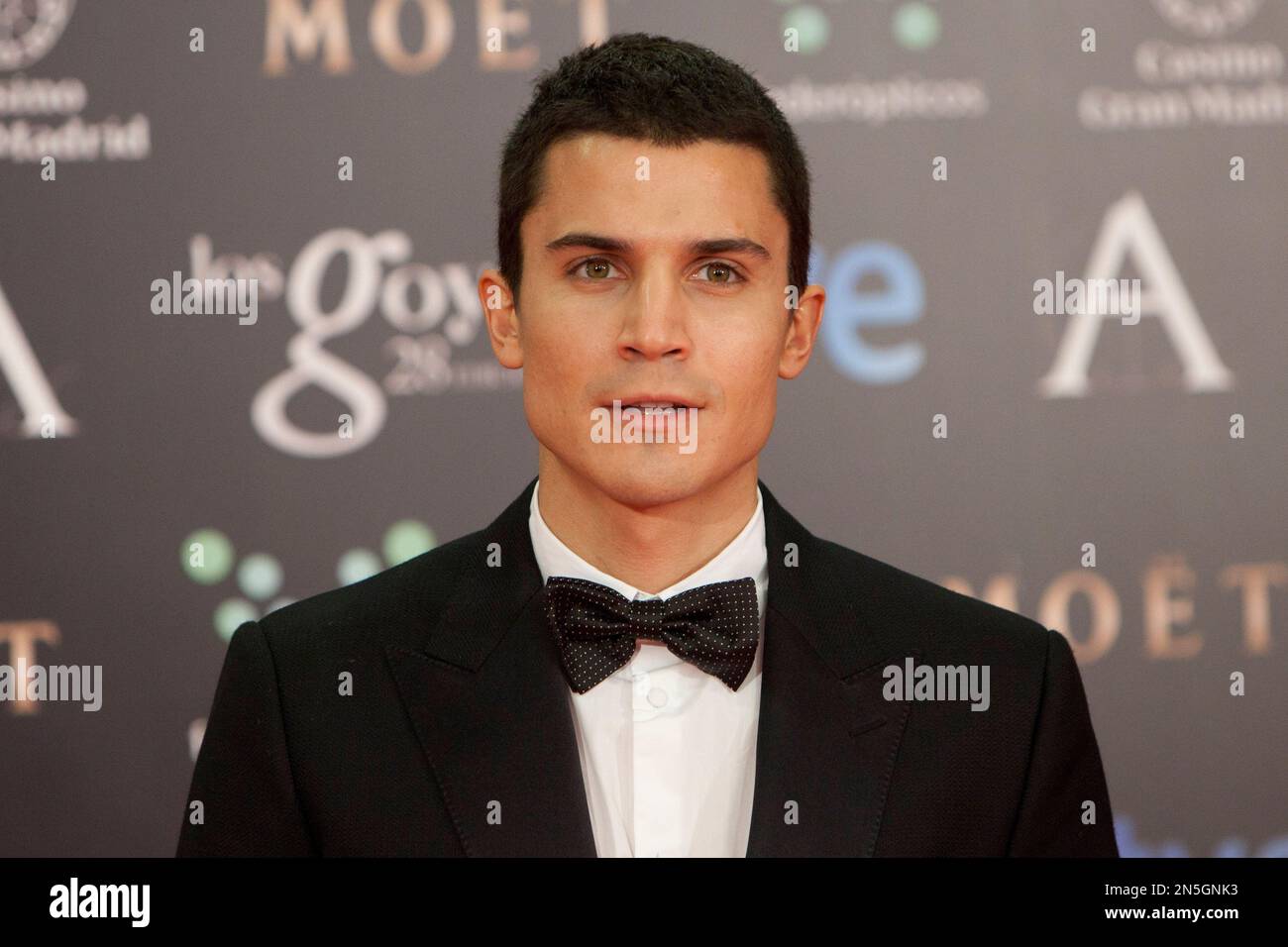 Spanish actor Alex Gonzalez poses for photographers on the red carpet ...