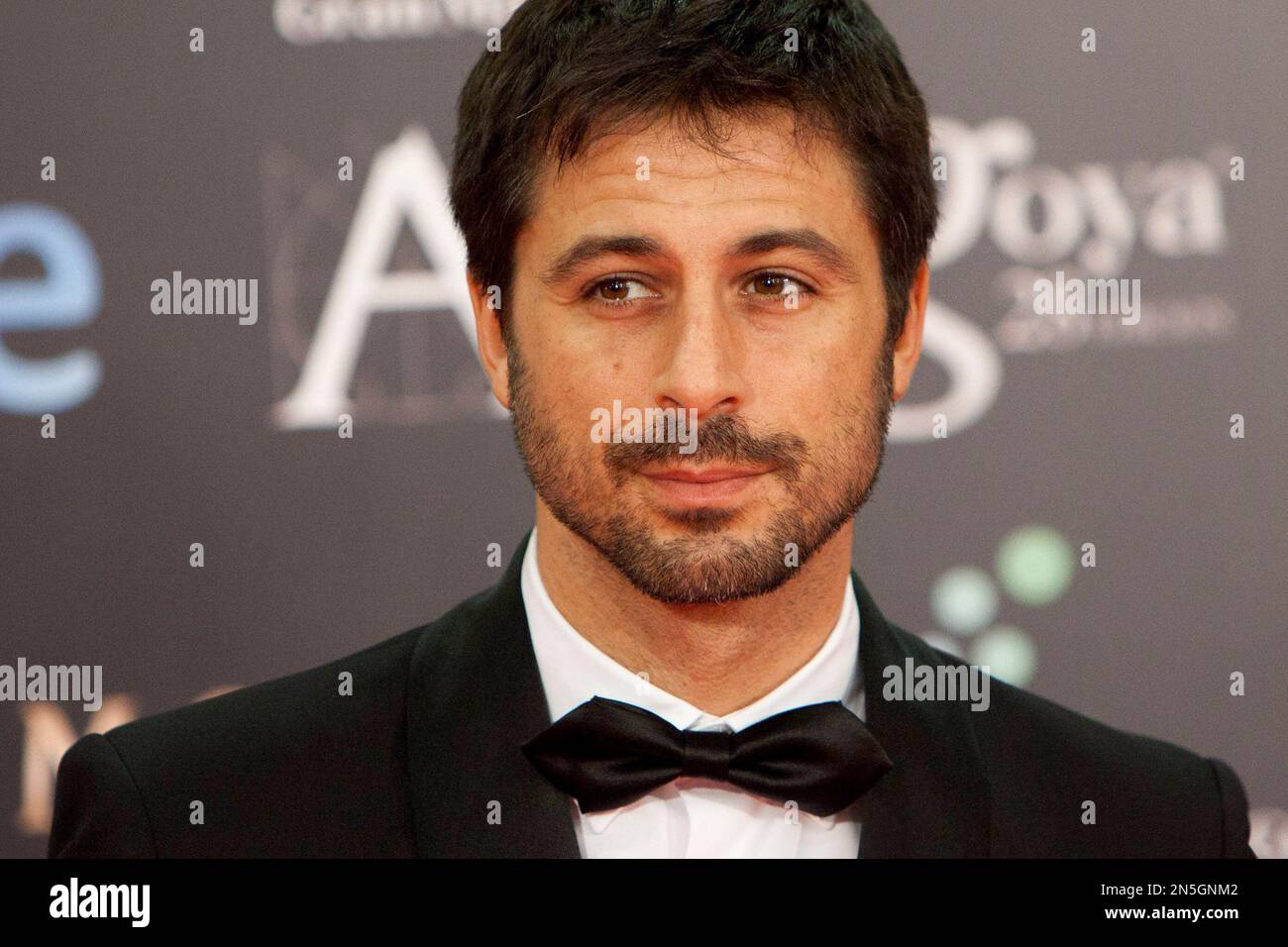 Spanish actor Hugo Silva poses for photographers on the red carpet ...