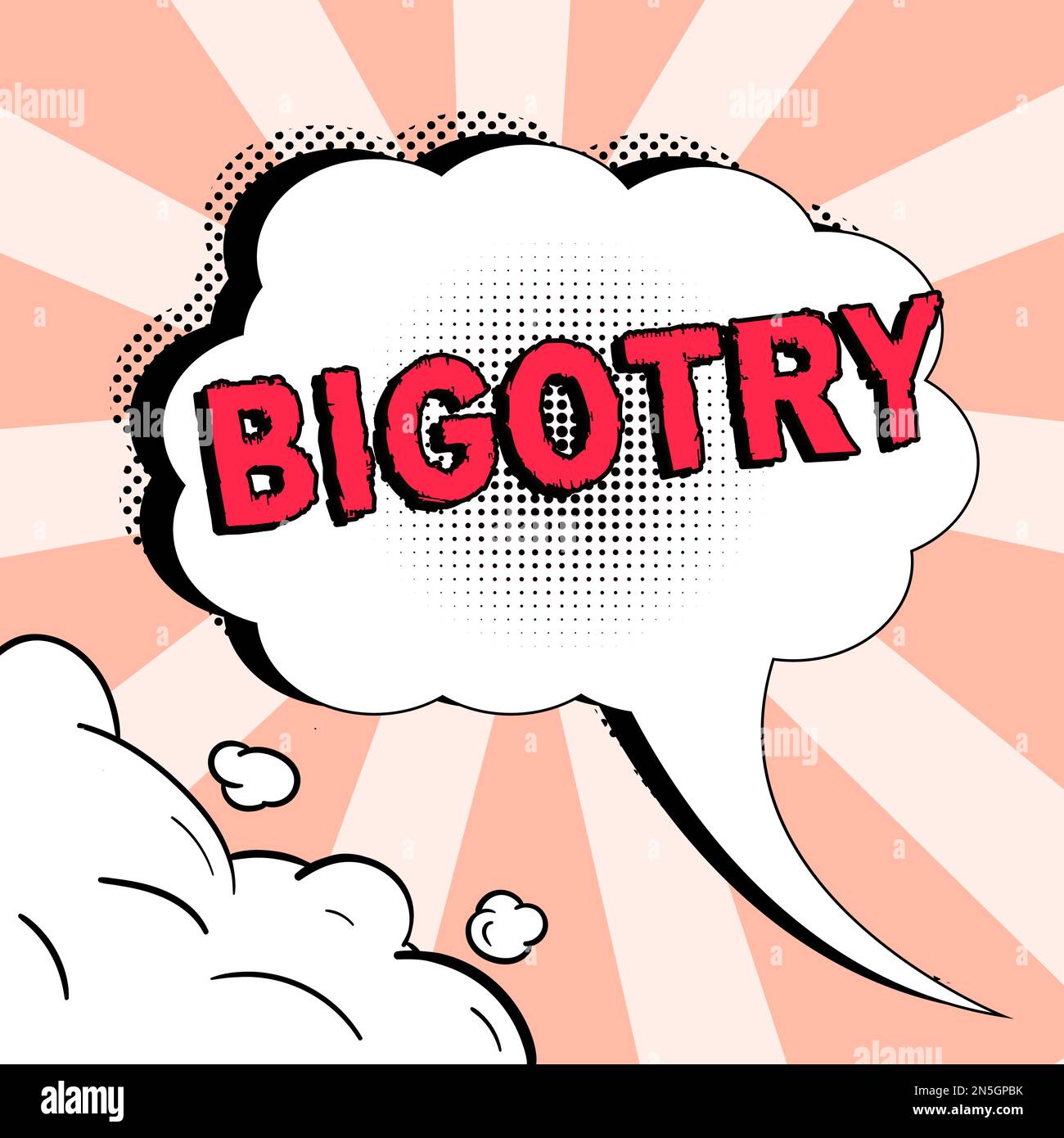 Text showing inspiration Bigotry. Business idea obstinate or intolerant ...