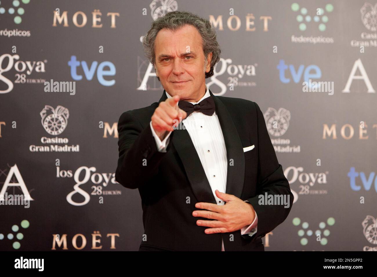 Spanish actor Jose Coronado poses for photographers on the red carpet ...