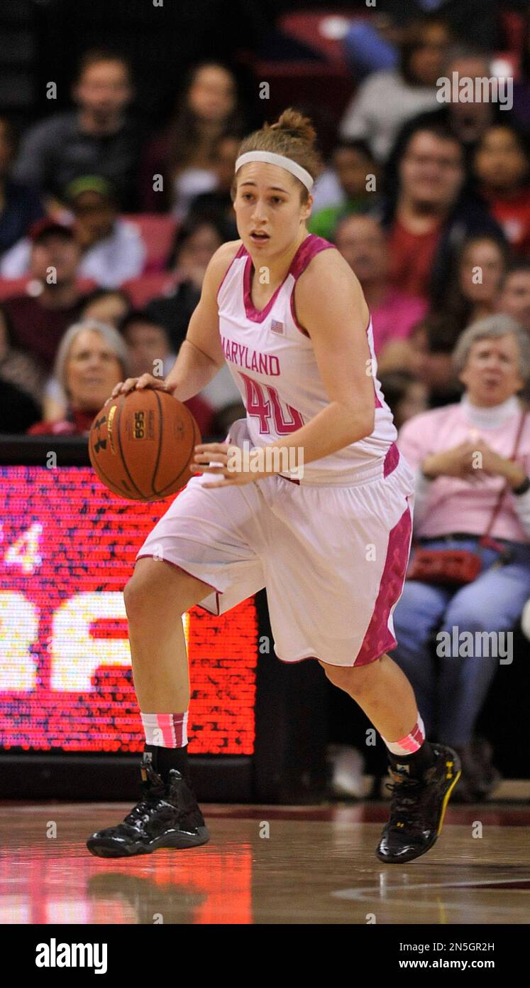 Maryland's Katie Rutan runs the ball against Clemson in the second half ...