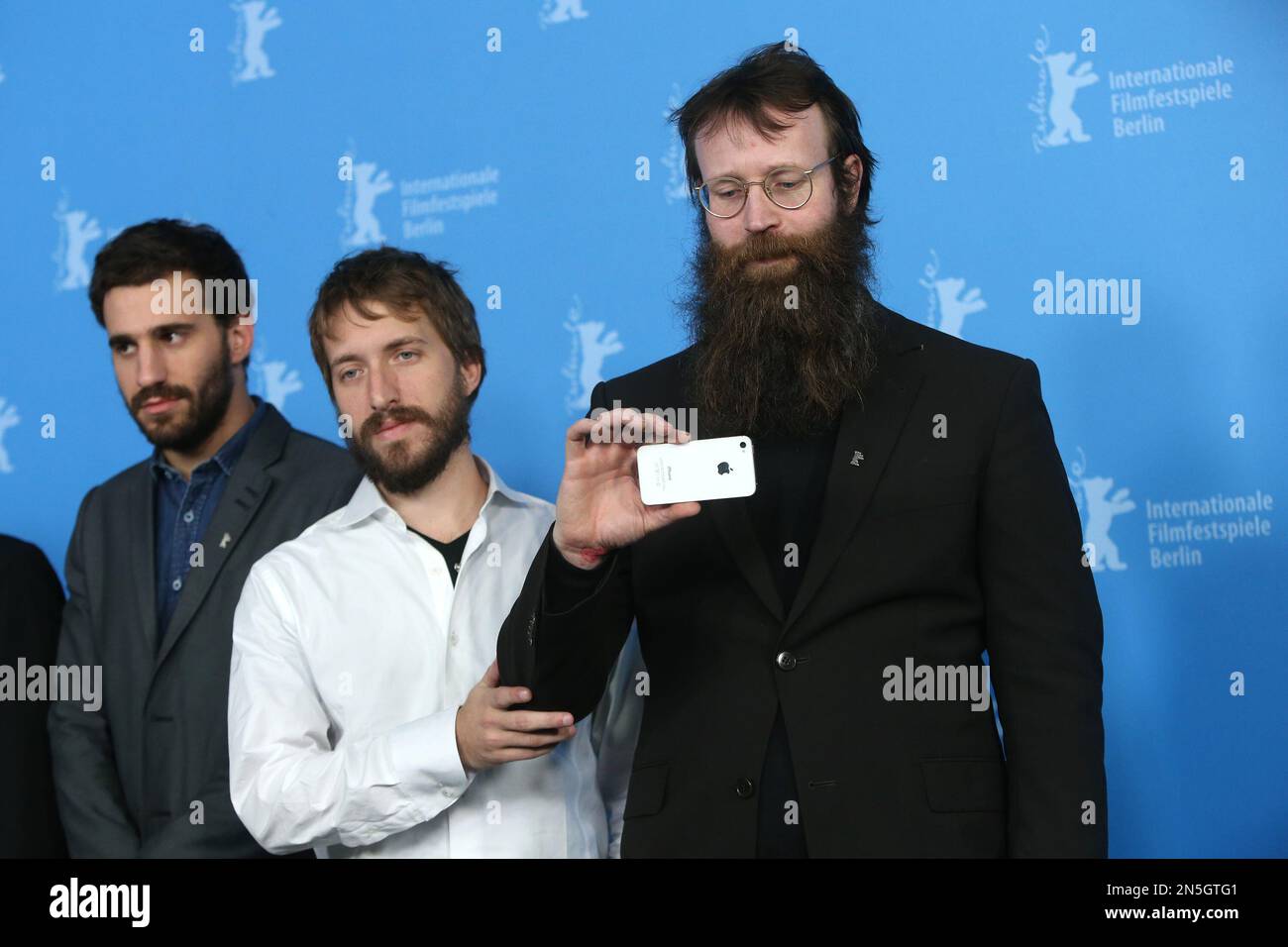 From left, producers Benjamin Domenech, Santiago Gallelli and Leif ...