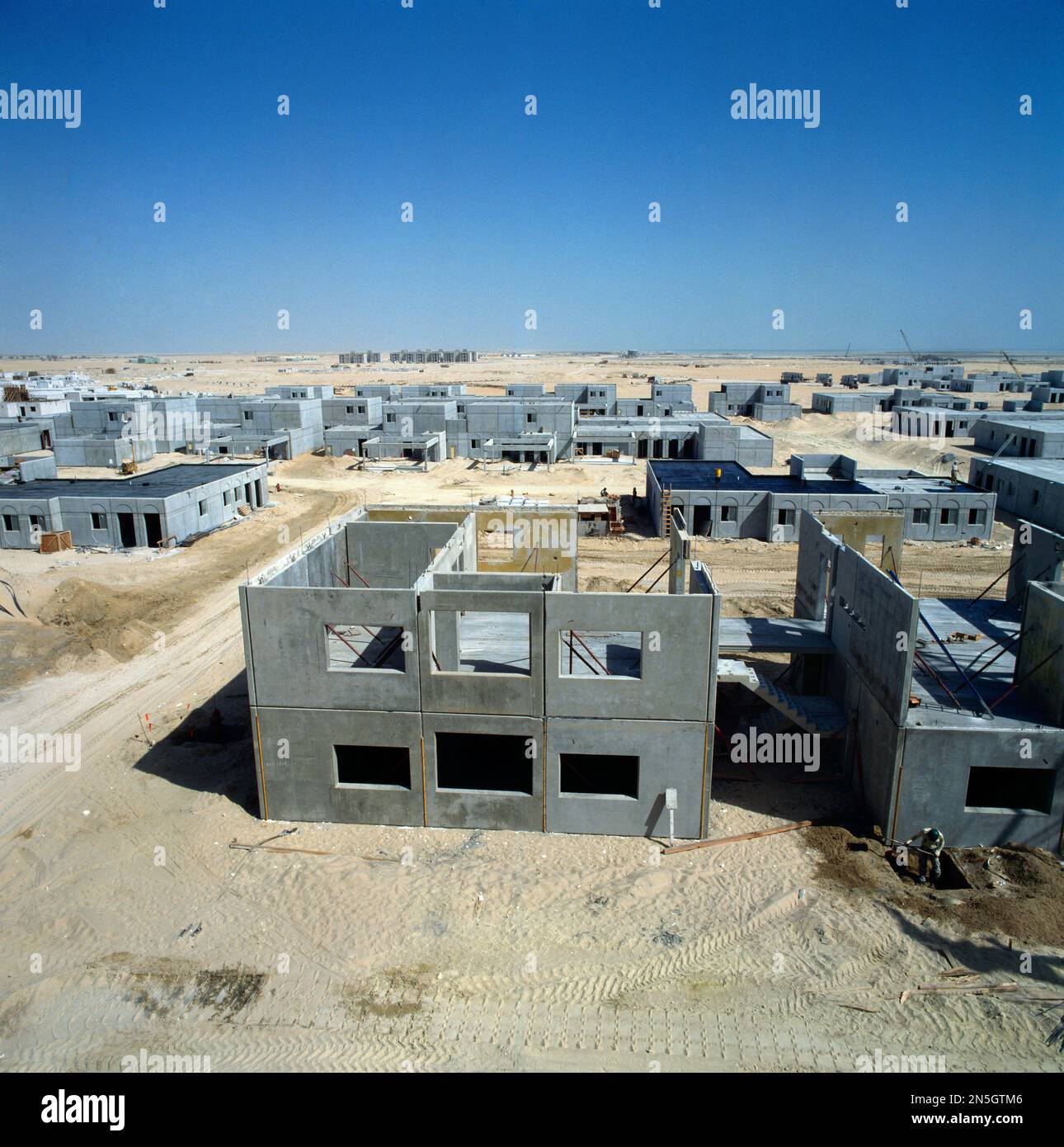 Saudi Arabia Construction Site Building New Housing Stock Photo - Alamy