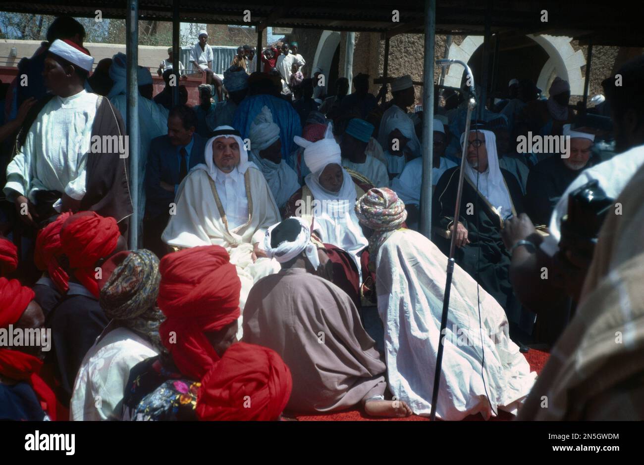 Lagos Nigeria Prince Turki bin Faisal Al Saud With Emir of Zazzau (Emir ...