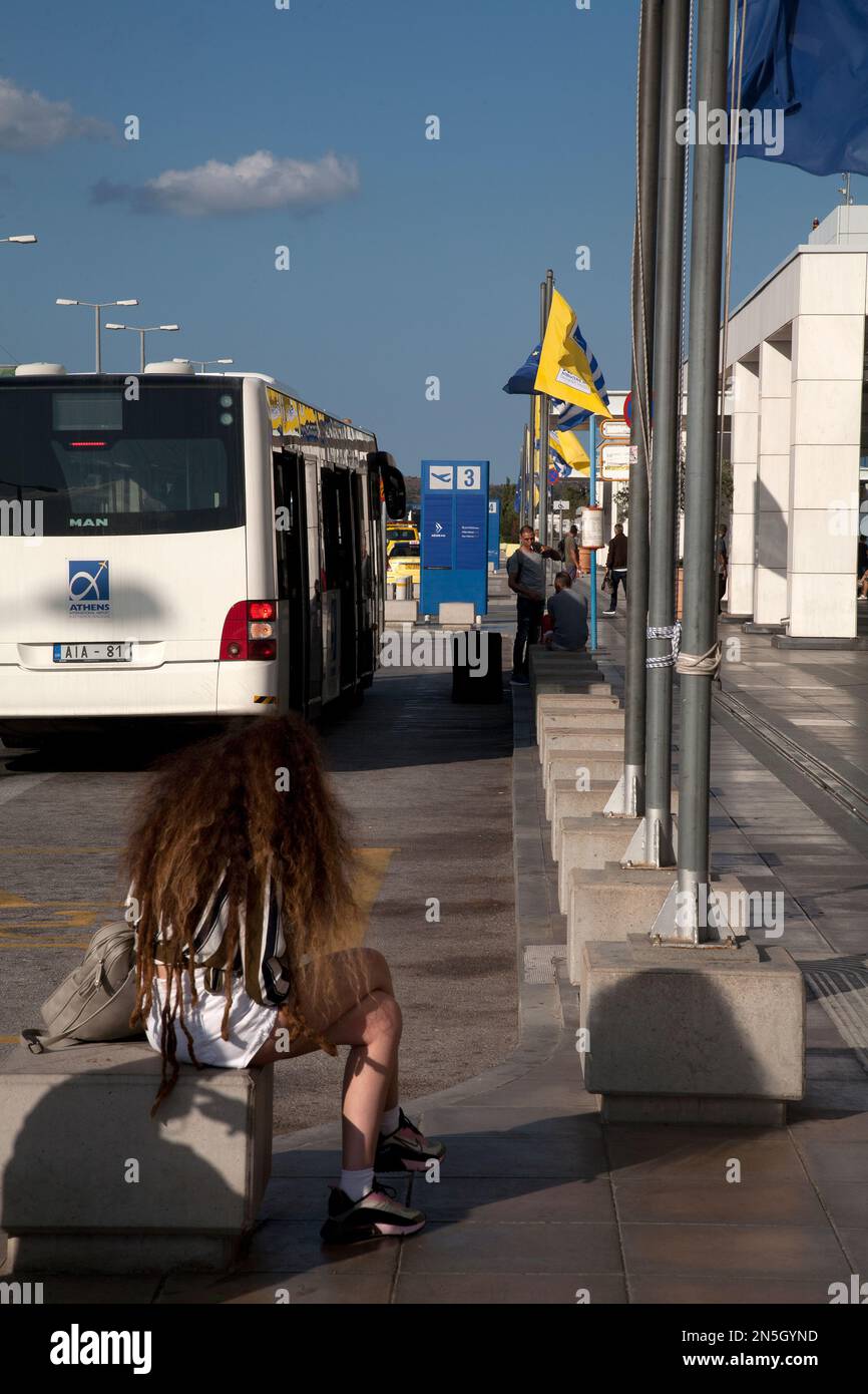 buses at athens international airport sparta-artemida eleftherios ...