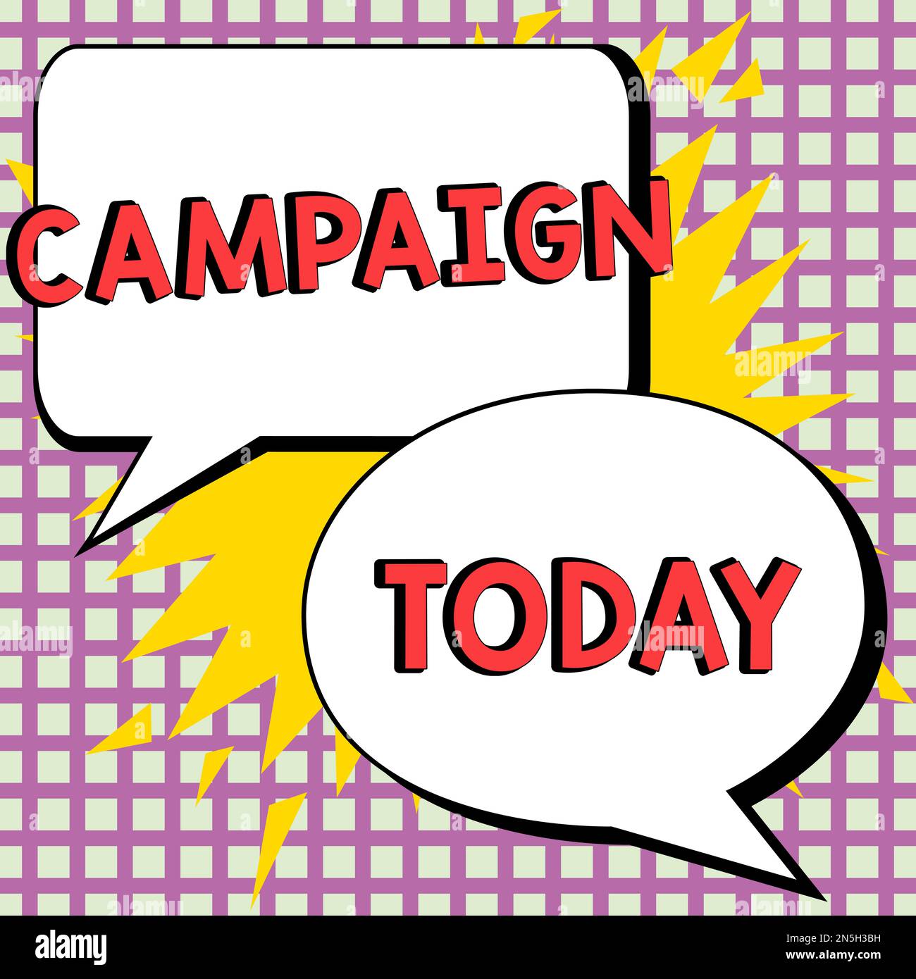 Handwriting text Campaign. Concept meaning organized course of action ...