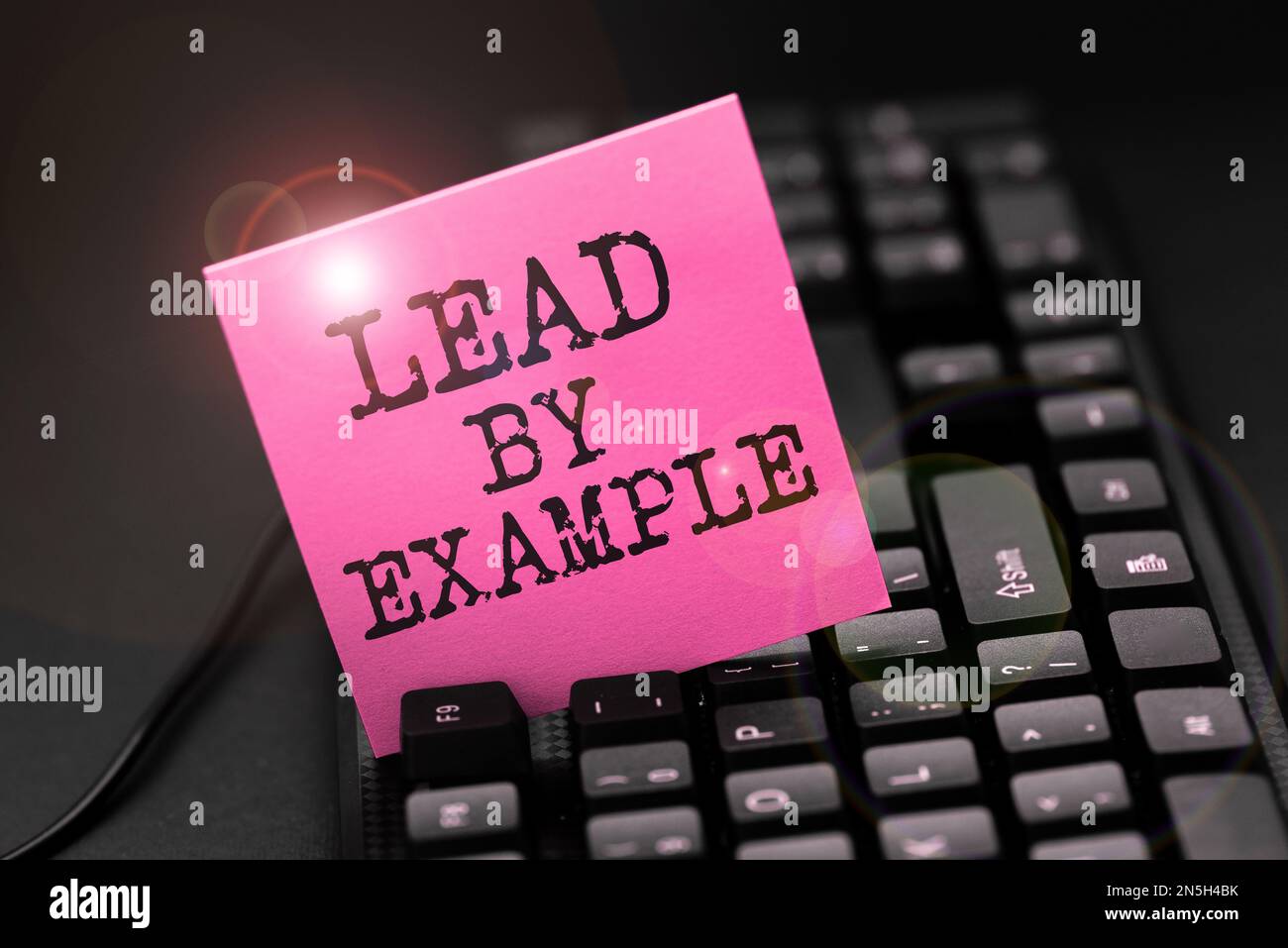 Conceptual display Lead By Example. Business showcase Be a mentor ...