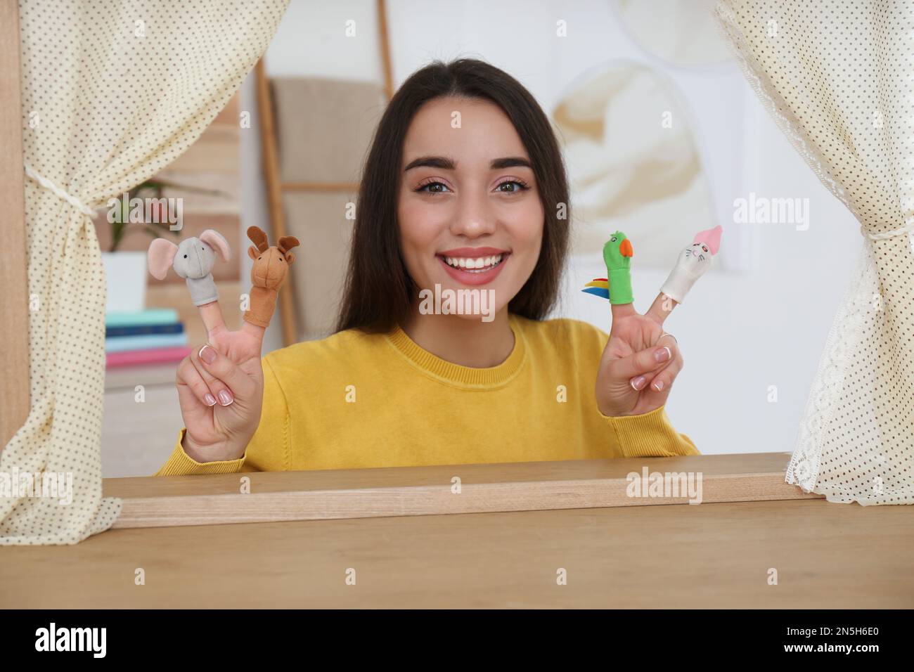 Adult puppet show stage hi-res stock photography and images - Alamy