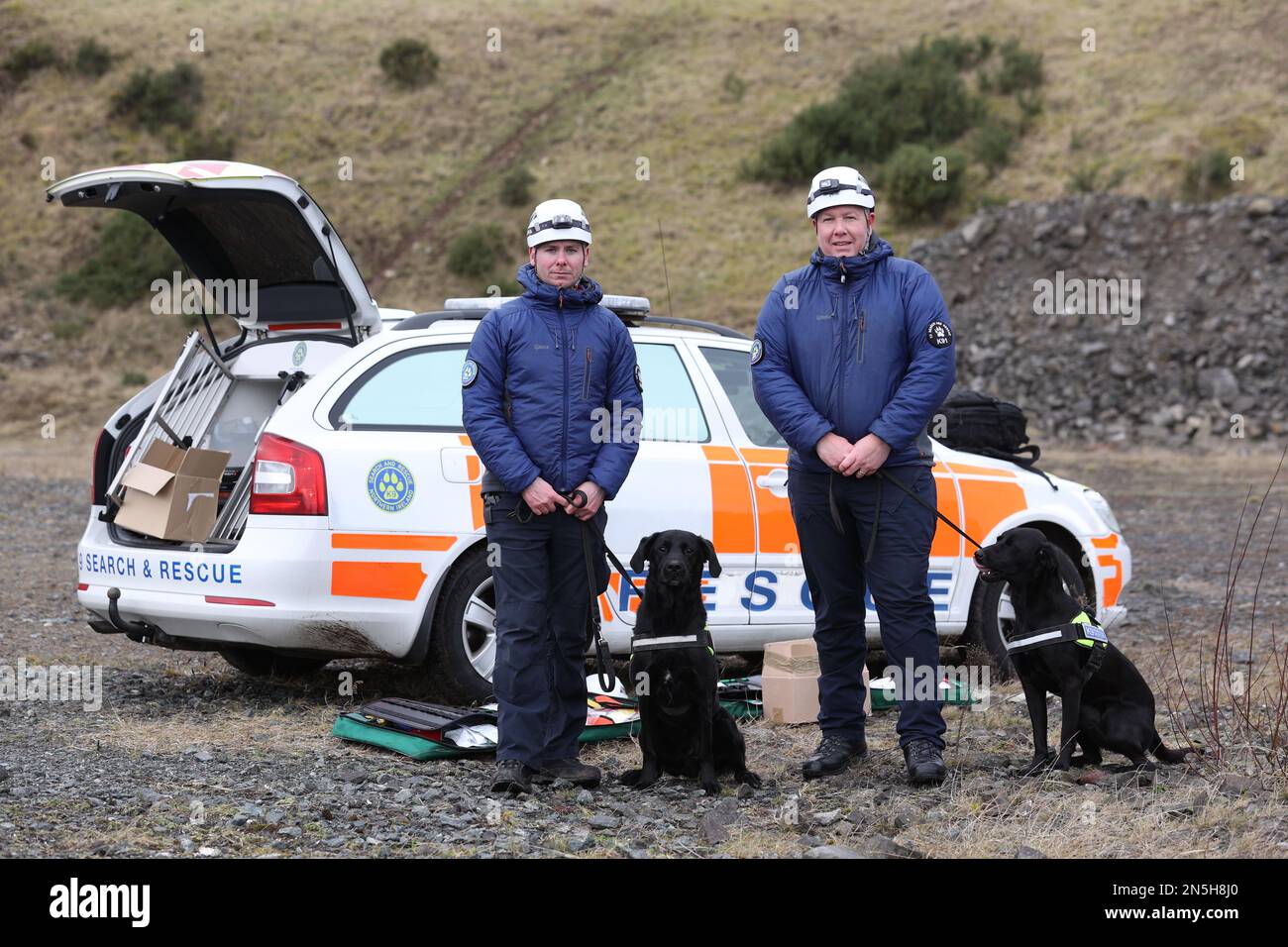 K9 Search and Rescue NI team leader, Ryan Gray (left) and deputy team ...