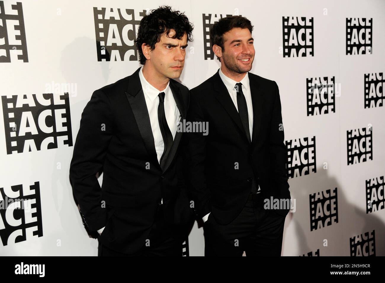 Hamish Linklater, left, and James Wolk arrive at the 64th Annual ACE ...