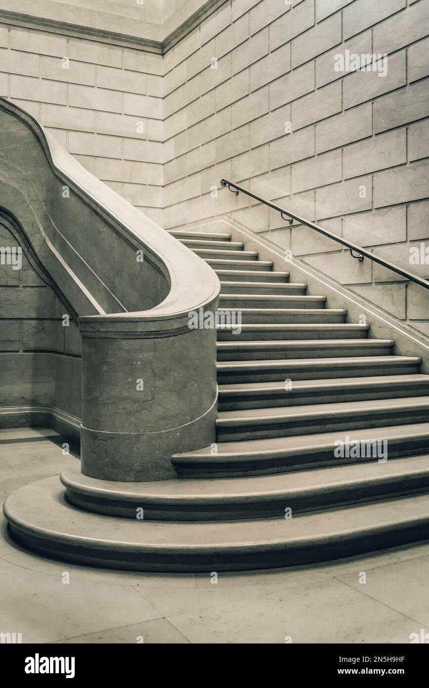 Staircase inside 18th century hi-res stock photography and images - Alamy