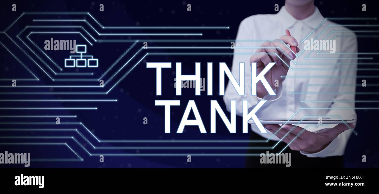 Text caption presenting Think Tank. Business idea Thinking of ... Text caption presenting Think Tank. Business idea Thinking of ...