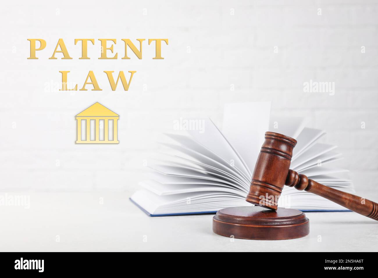 Law concept book trademark hi-res stock photography and images - Alamy