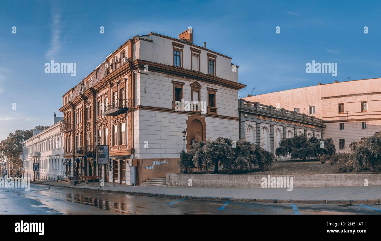Historic buildings in the center of Odessa, Ukraine Stock Photo - Alamy