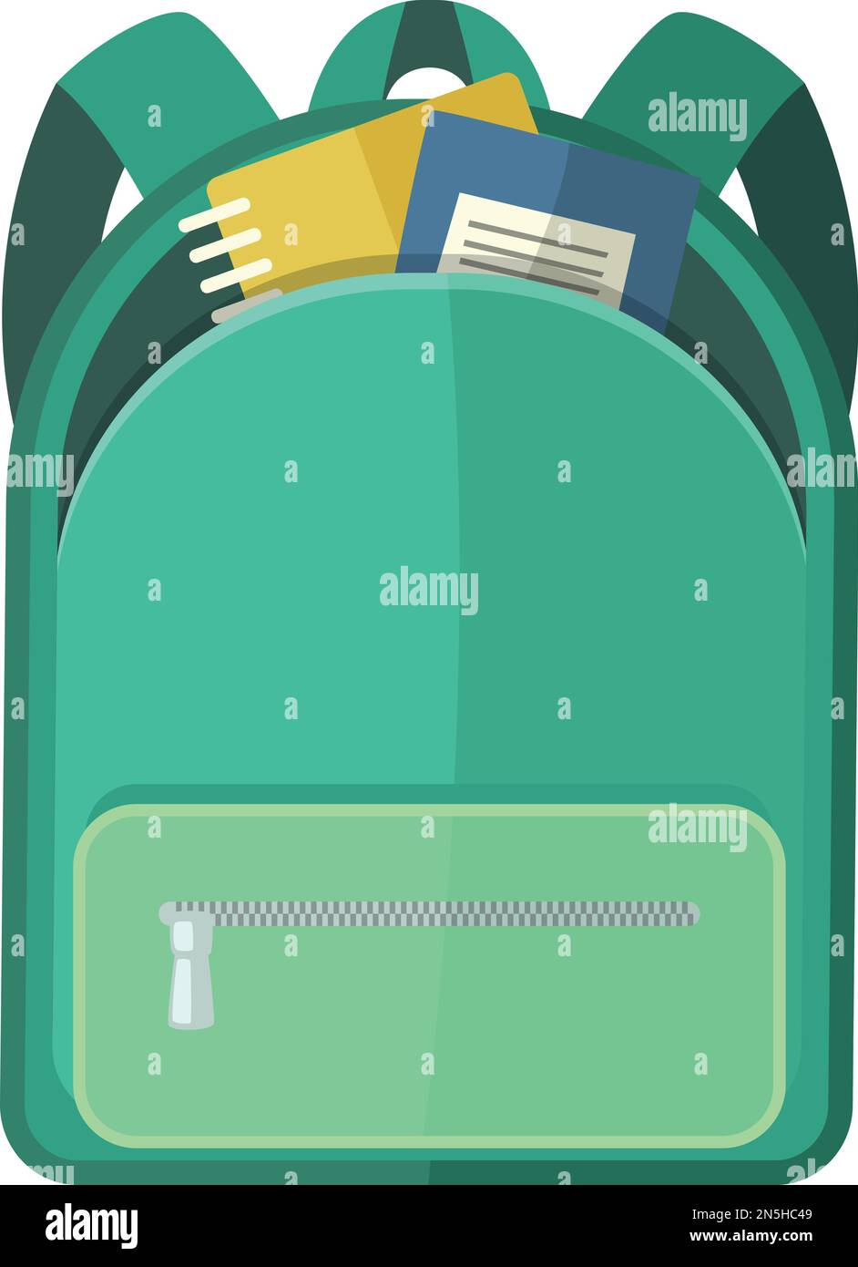 School supplies in schoolbag Stock Vector Images - Alamy