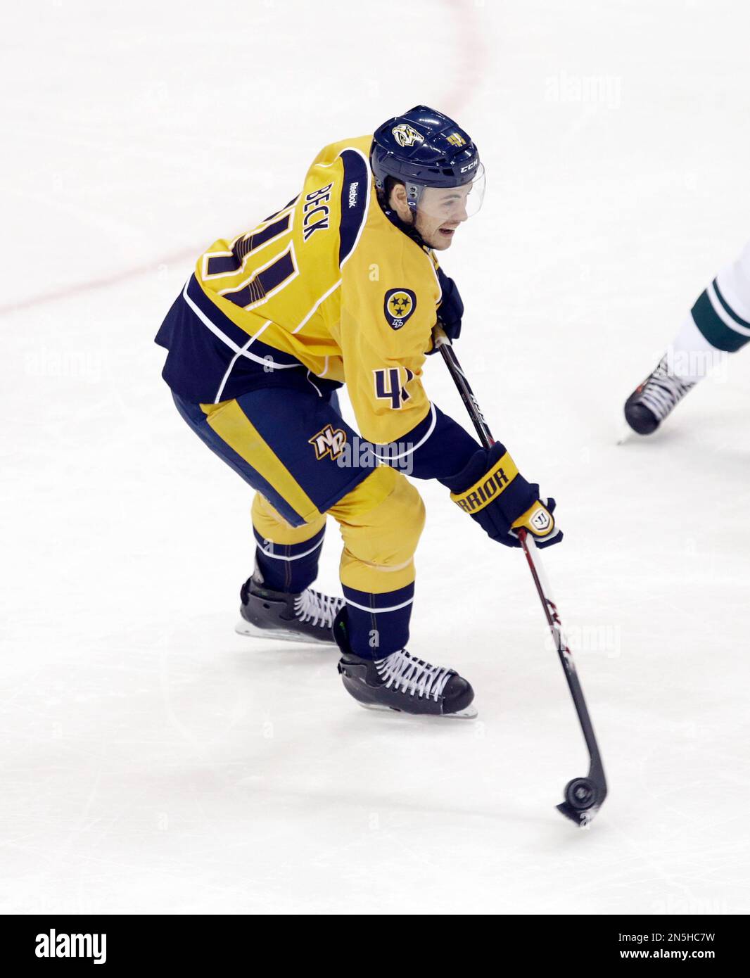 Nashville Predators' Taylor Beck skates against the Minnesota Wild in ...