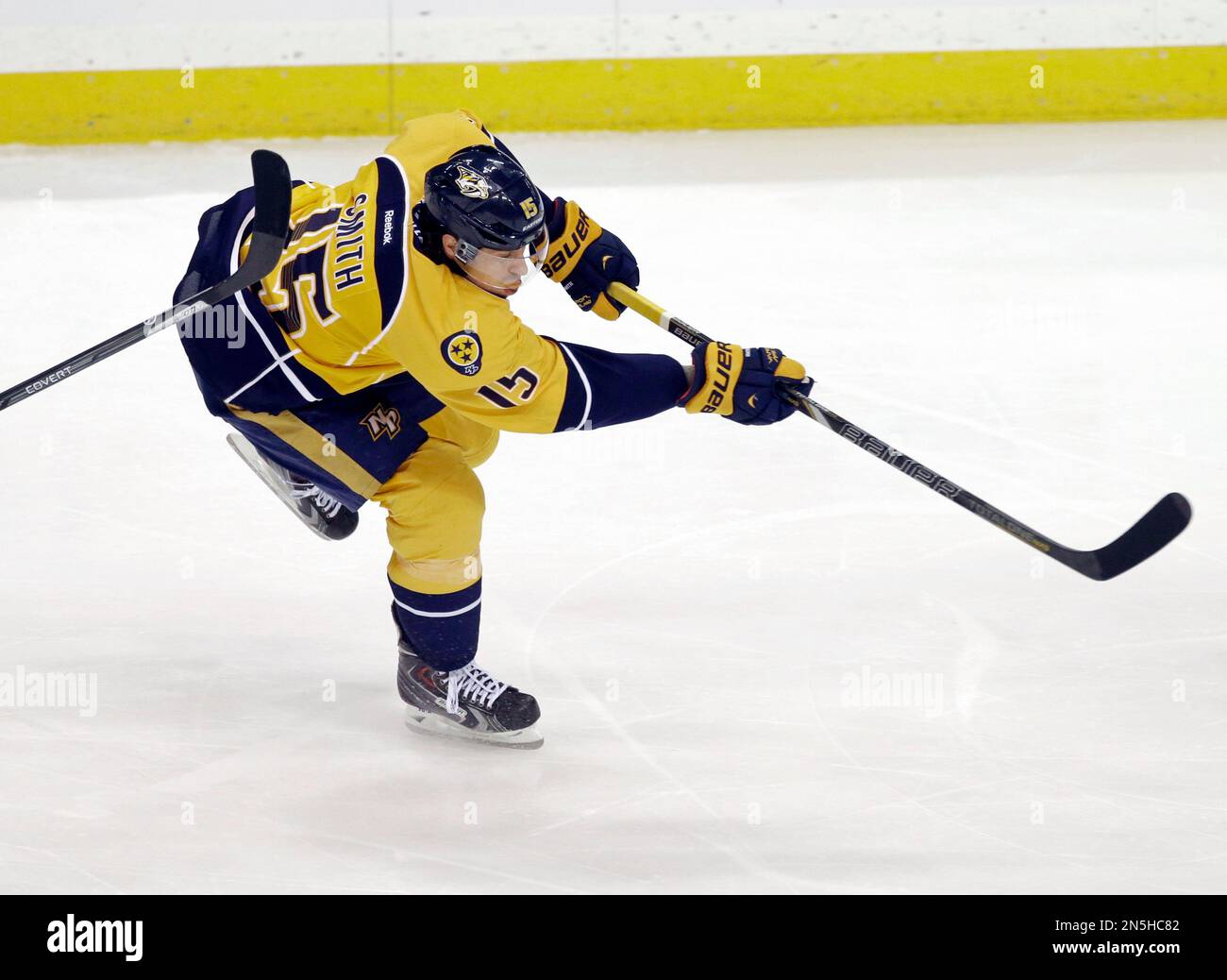 Nashville Predators' Craig Smith skates against the Minnesota Wild in ...