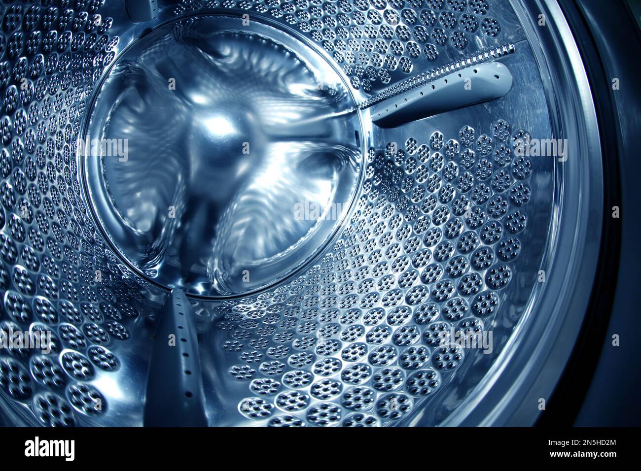 Empty washing machine drum, closeup view. Laundry day Stock Photo - Alamy