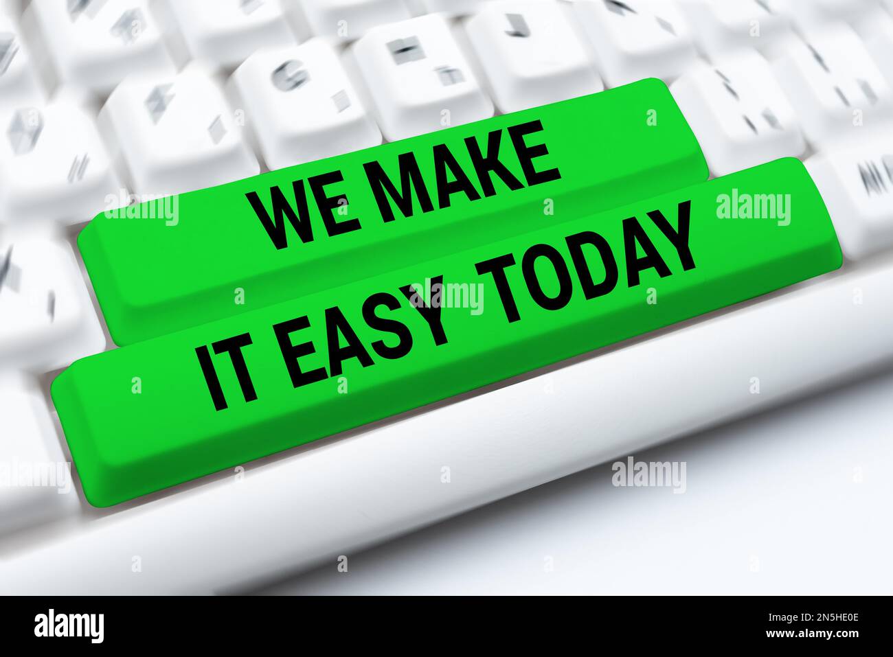 Conceptual display We Make It Easy Today. Conceptual photo Offering ...