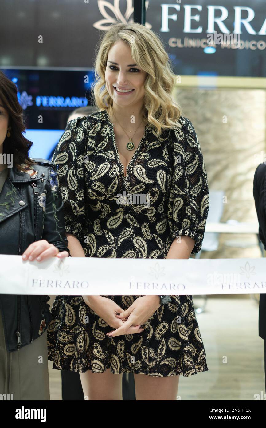 Madrid, Spain. 09th Feb, 2023. Alba Carrillo inaugurates the "Ferraro ...
