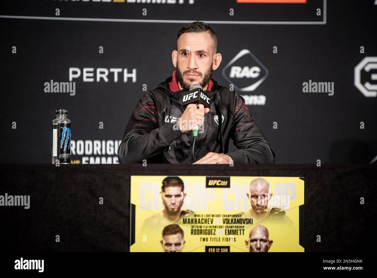 PERTH, AUSTRALIA - FEBRUARY 9: Shane Young addresses the press ahead of ...