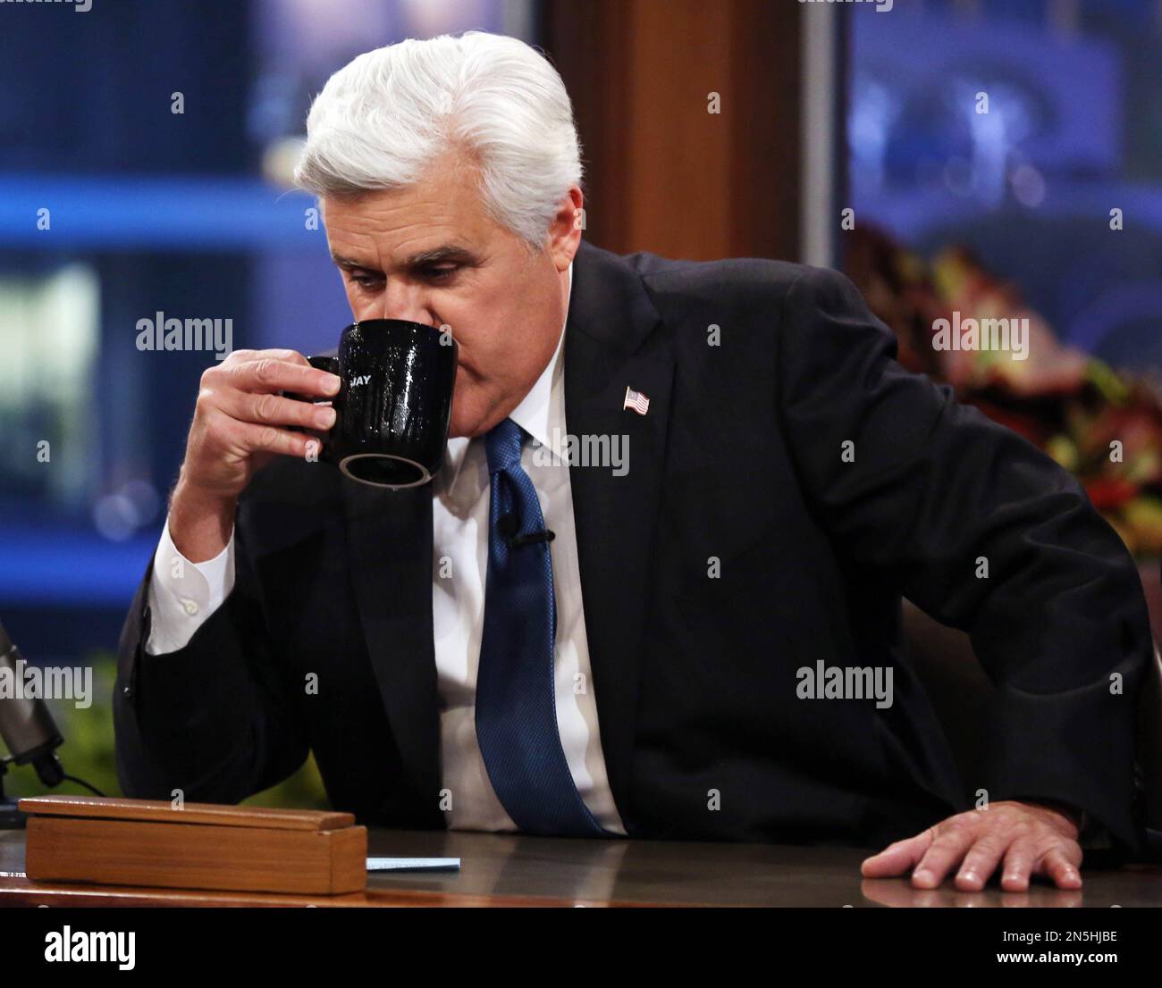 Jay Leno appears during the final taping of NBC's “The Tonight Show ...