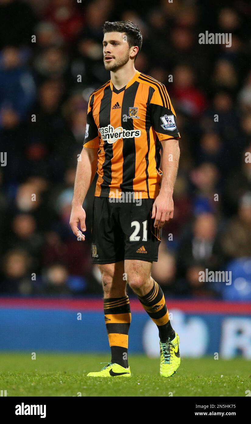Hull's Shane Long looks back at play during their English Premier ...