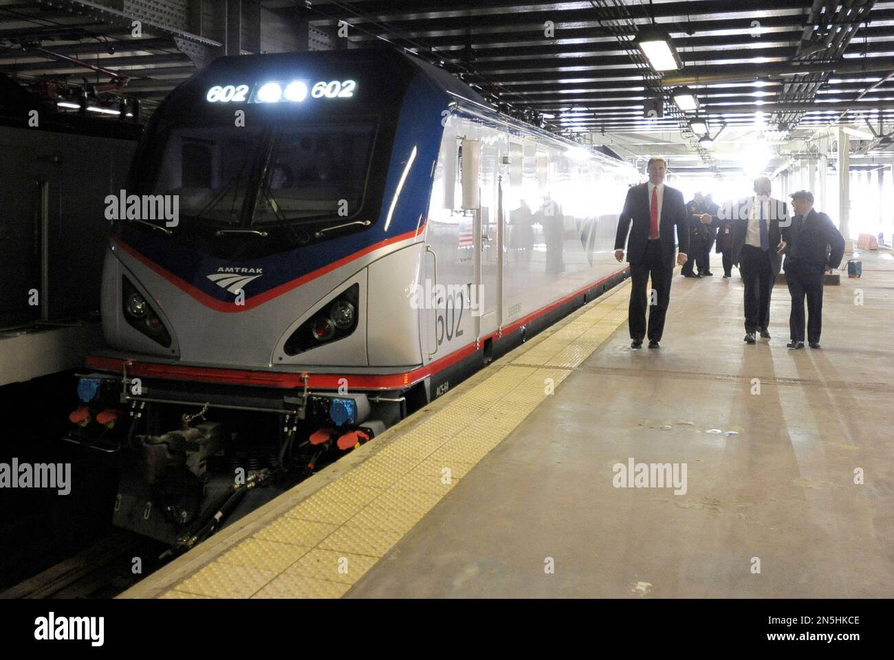 The Amtrak Siemens ACS-64 Cities Sprinter electric locomotive is seen ...