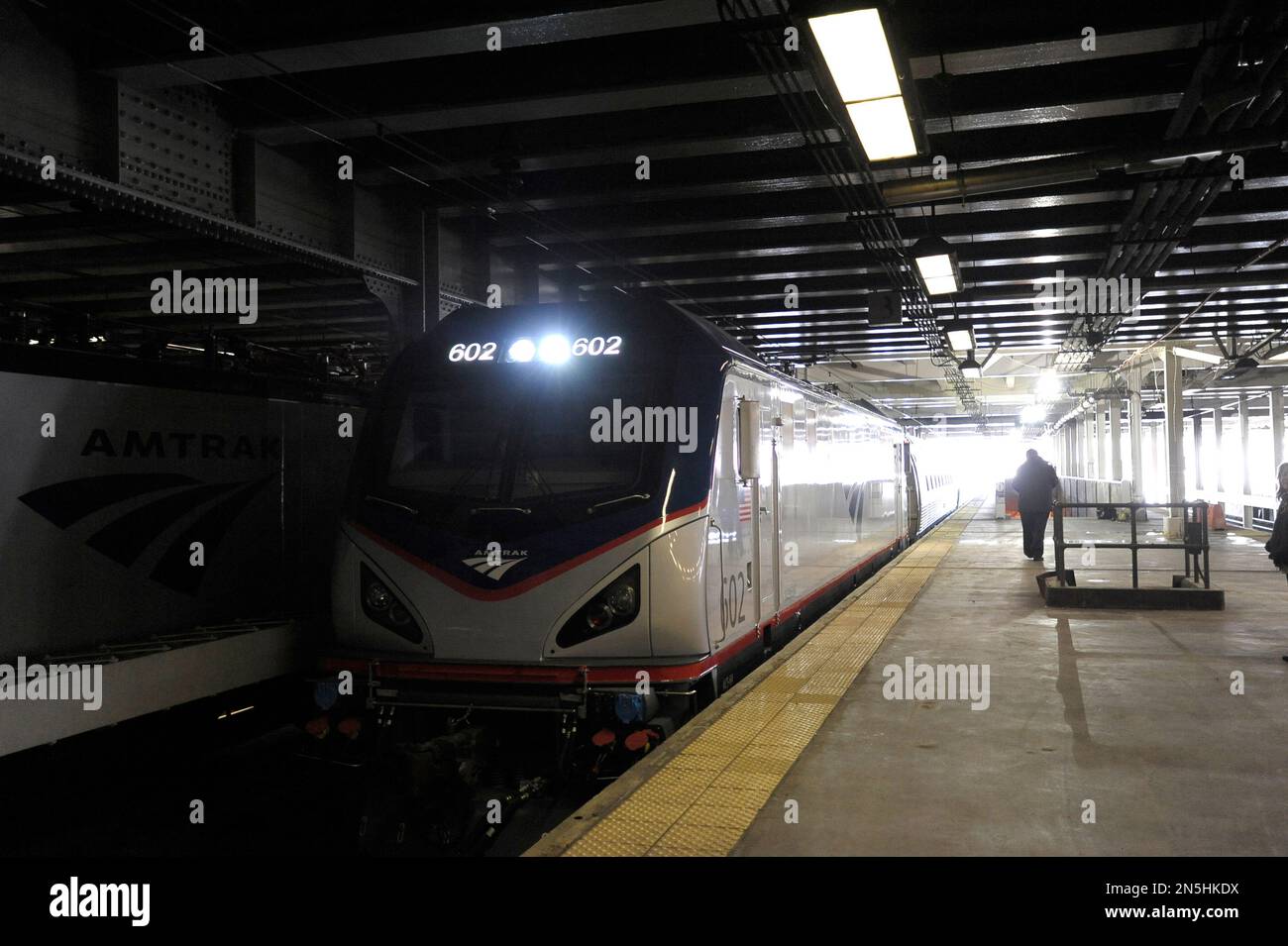 The Amtrak Siemens ACS-64 Cities Sprinter electric locomotive is seen ...