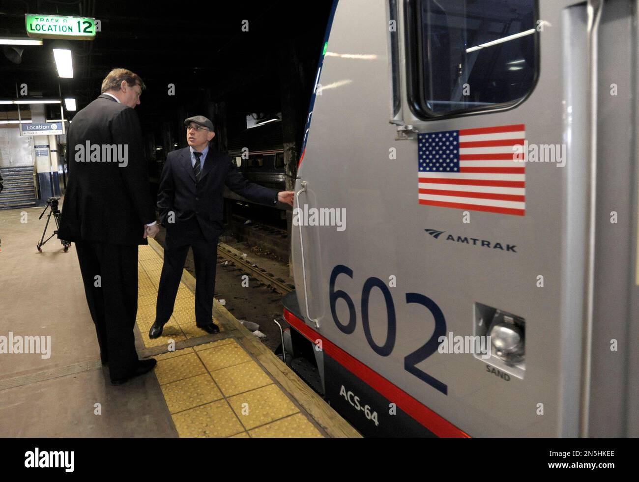 The Amtrak Siemens ACS-64 Cities Sprinter electric locomotive is seen ...