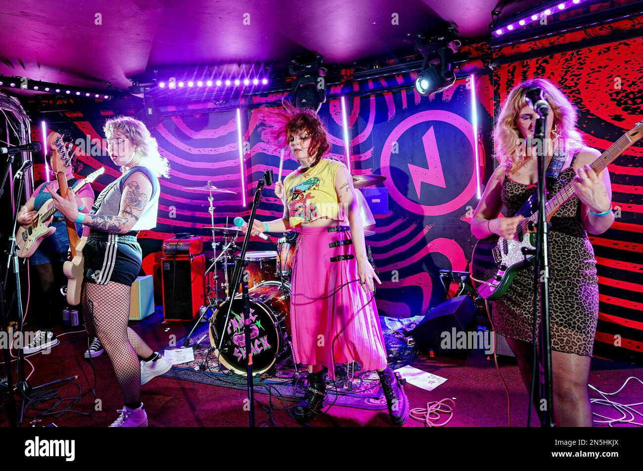 February 8, 2023: Welsh punk band Panic Shack, live at Jimmys ...