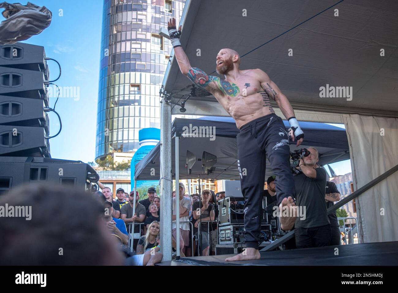 PERTH, AUSTRALIA - FEBRUARY 9: Josh Emmett Maddalena Entertains and ...