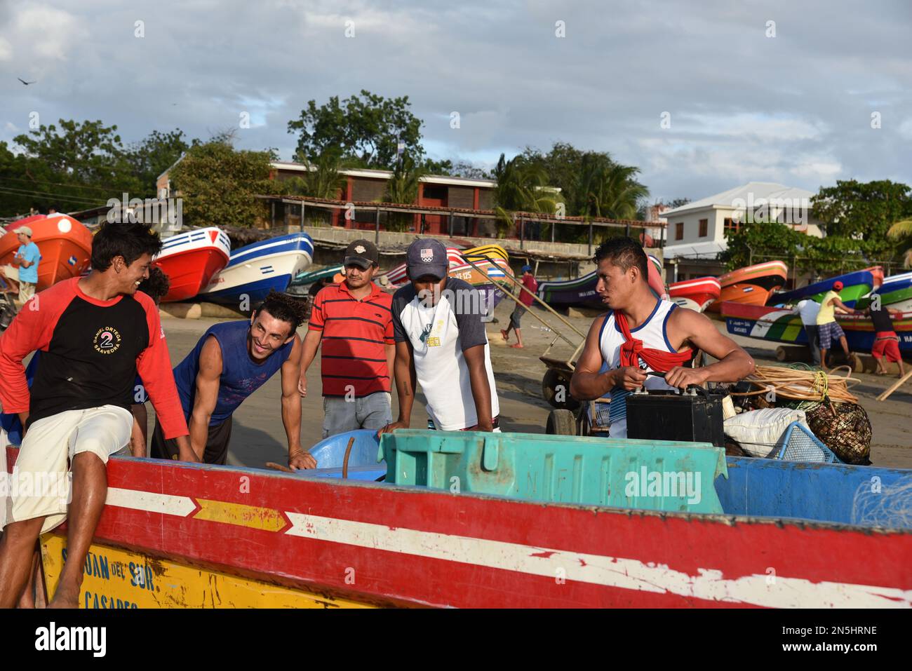 This image was captured in the fishing village of Casares, Nicaragua ...