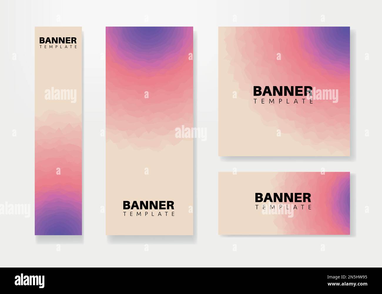 Modern banner design web template Set, web banner. Background for ...