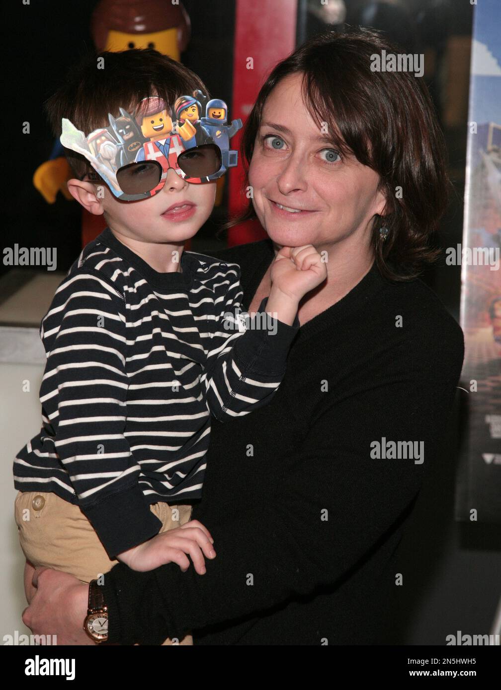 Actress Rachel Dratch and her son Eli Benjamin Wahl attend a screening ...