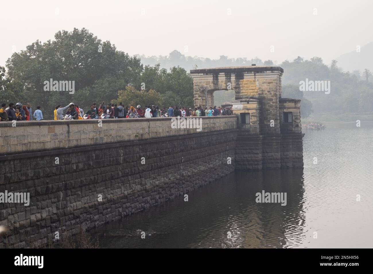 Topchachi, dhanbad, Jharkhand, india - January 1st 2023: Tourist gather ...