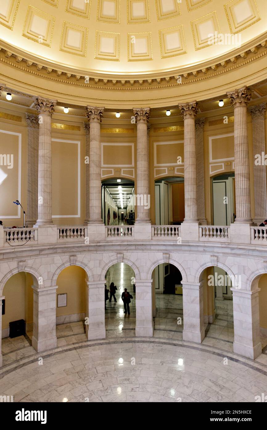 The Rotunda of the Cannon House Office Building, photographed from the ...