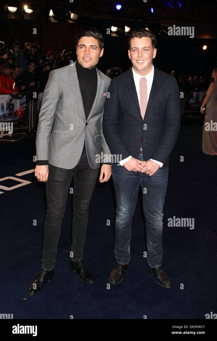 Tom Pearce and Diags at the World Premiere of RoboCop, held at the BFI ...