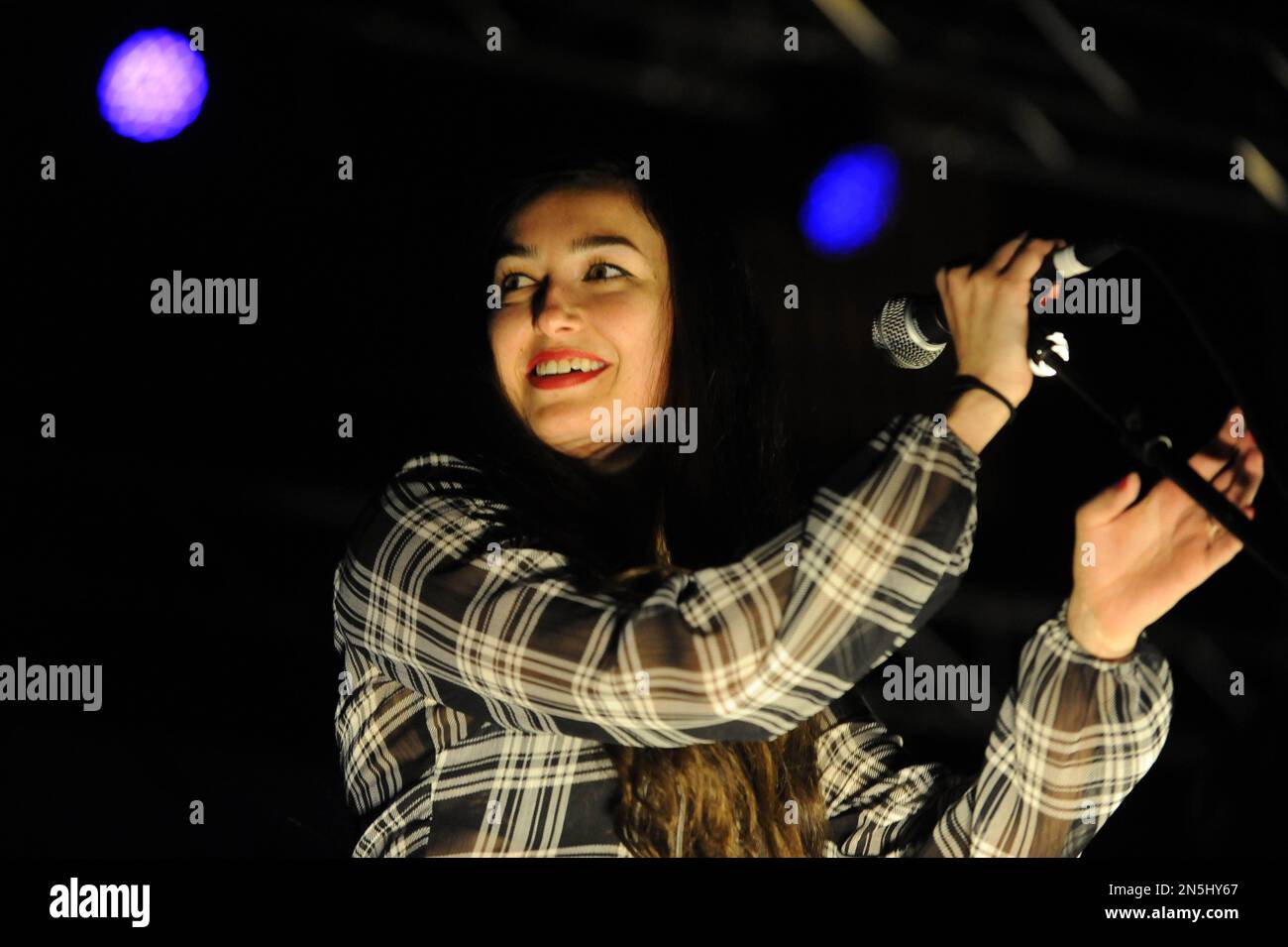 Madeline Follin of Cults performing at The Tabernacle on Tuesday, Feb ...