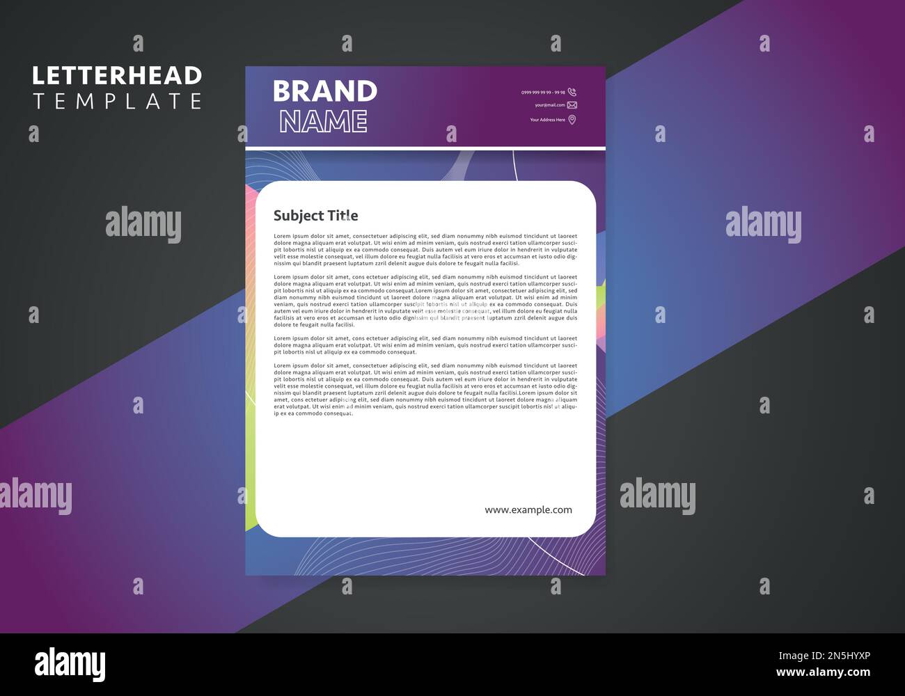 Corporate Business Letterhead, Elegant and minimalist style letterhead ...